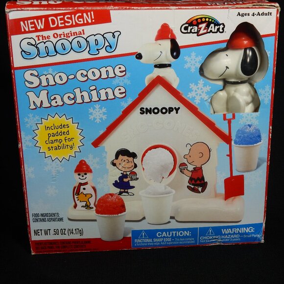 Cra-Z-Art | Kitchen | The Original Snoopy Snow Cone Snocone Machine Maker Peanuts Classic Toy ...